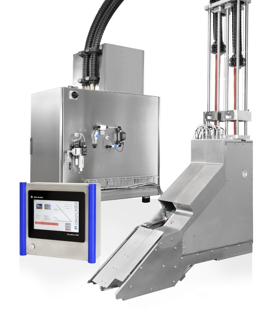 Cleaning of flat wafer molds for the baking industry - Clean-Lasersysteme